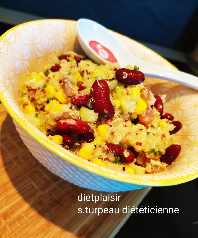 SALADE QUINOA HARICOTS ROUGES - Stéphanie TURPEAU