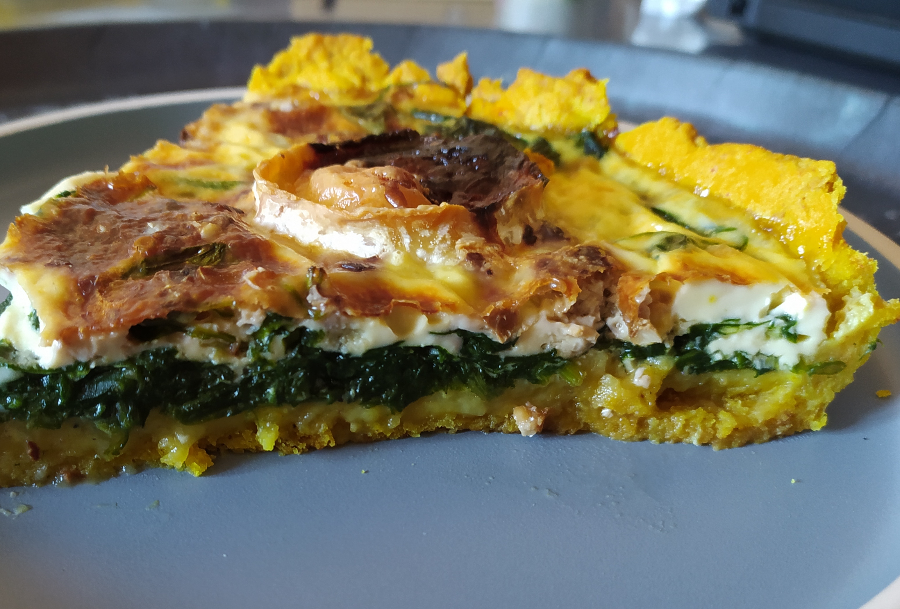 TARTE ÉPINARDS CHÈVRE MIEL ET NOIX - Stéphanie TURPEAU